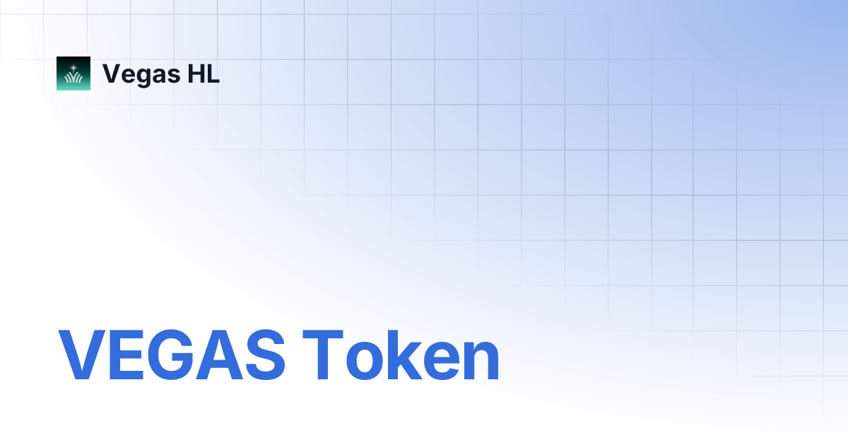 VEGAS Token | Vegas HL